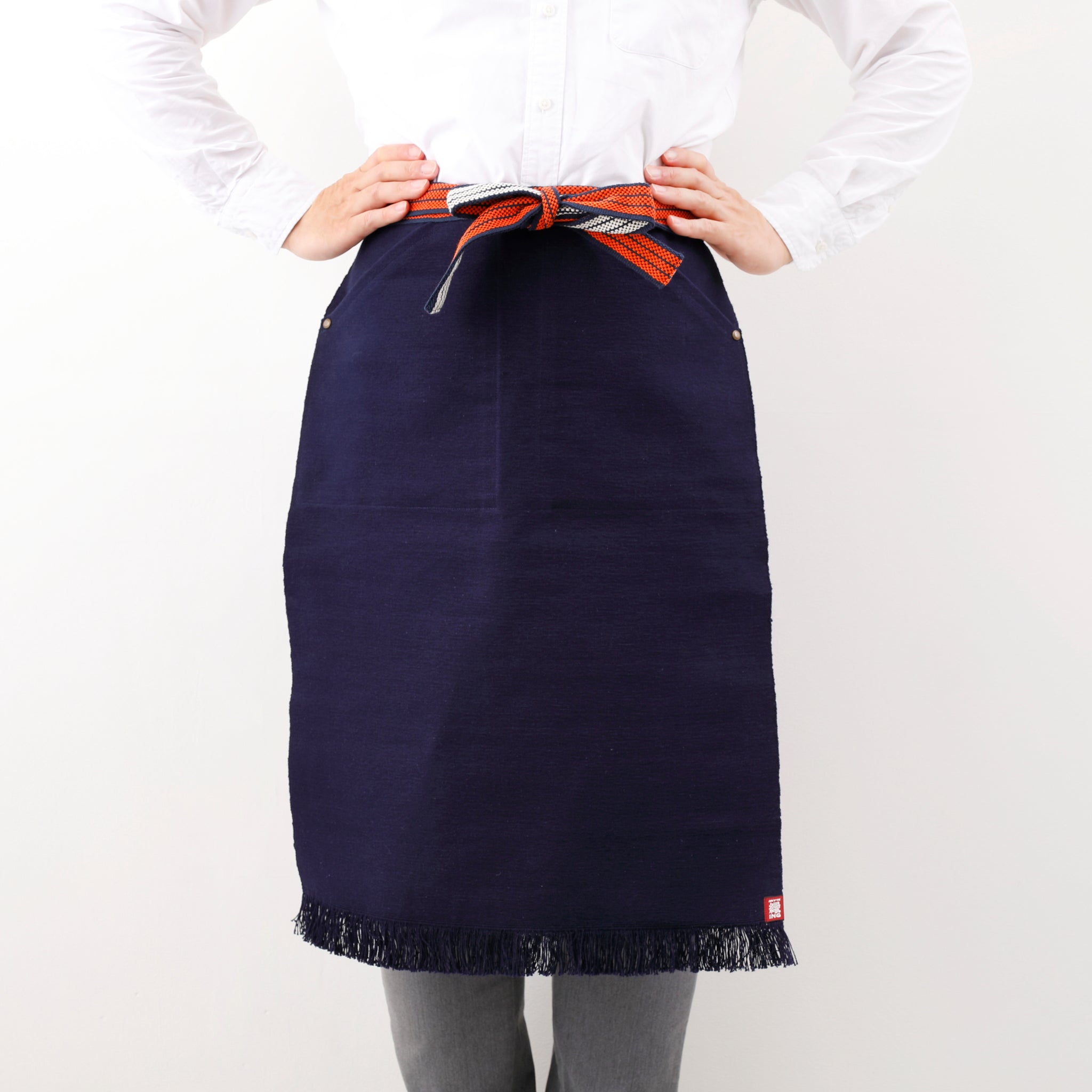 No.1 Canvas Maekake Apron With Double Pockets – Kyoji